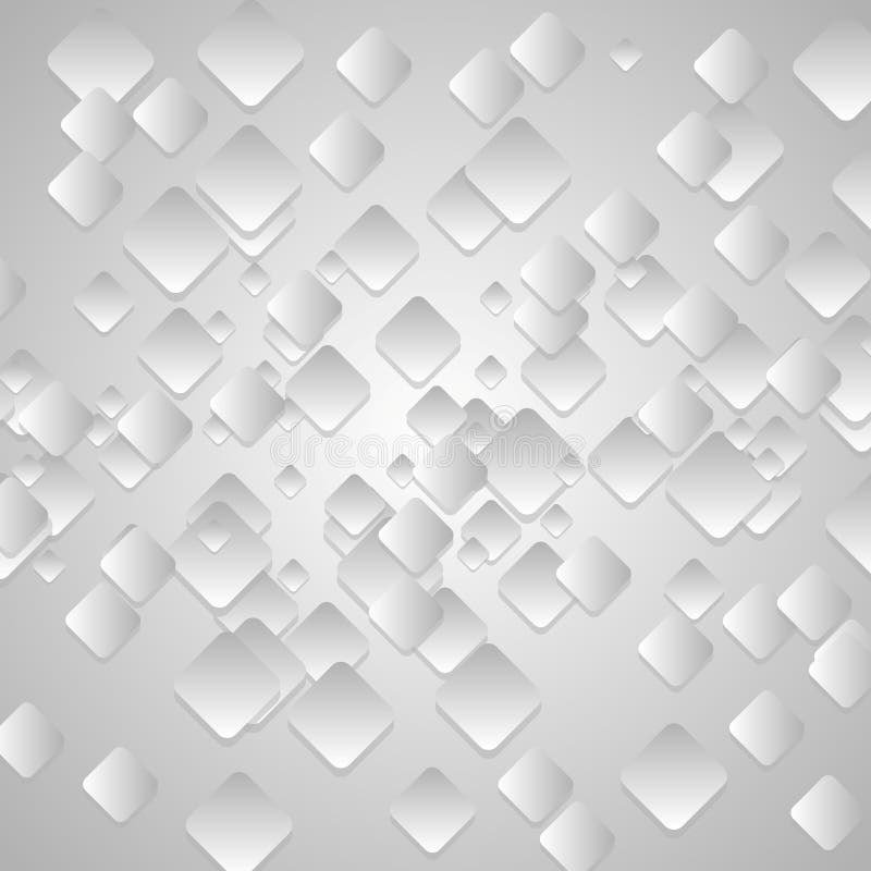Grey Tech Geometrical Vector Background Stock Vector - Illustration of ...