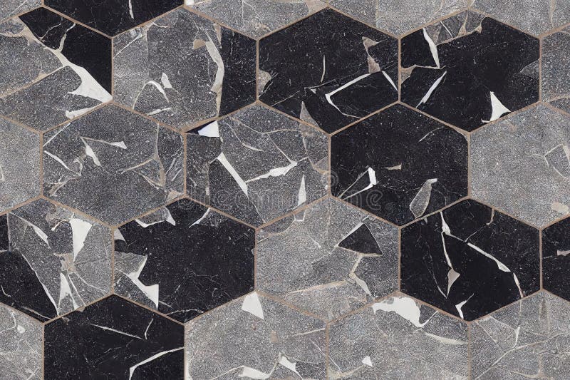 Grey Terrazzo Pattern with Seamless Pile. Stock Illustration ...