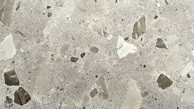 Grey Terrazzo Surface Texture with Stone Aggregates Stock Illustration ...