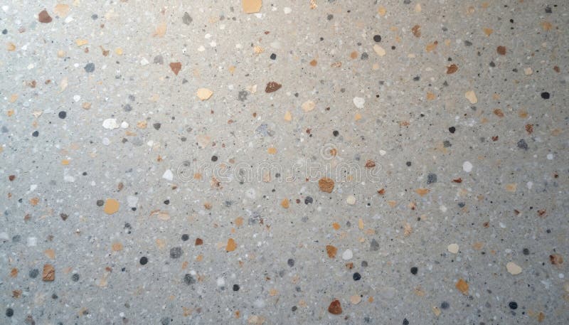 Grey Terrazzo Texture Features Polished Concrete Surface Pattern. Color ...