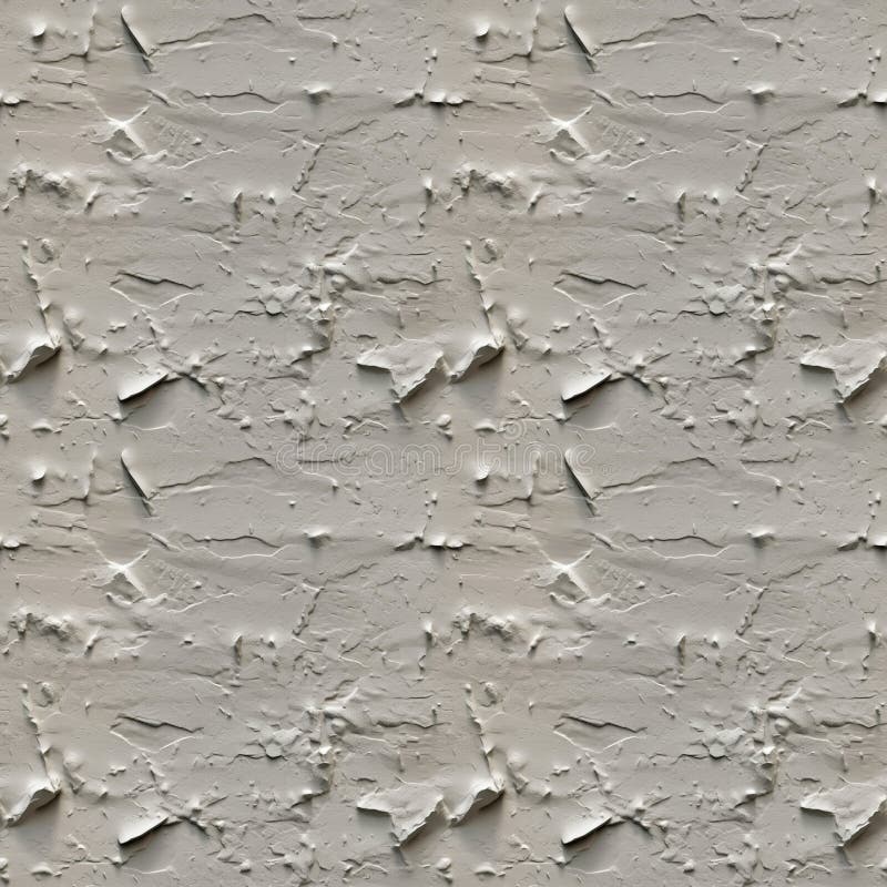Grey Texture of a Plastered Wall Seamless Pattern Design. Old Rough ...