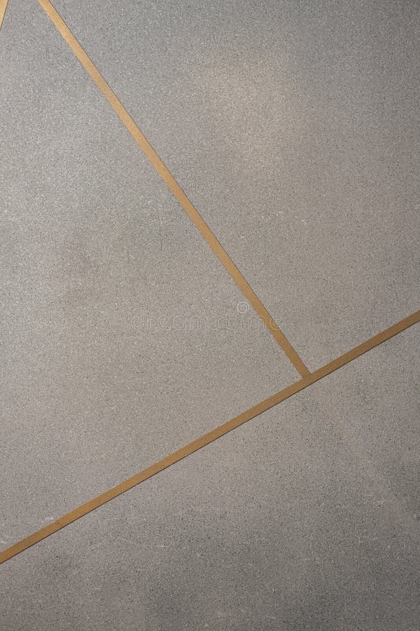 Grey Texture. Vertical Concrete Background with Gold Inserts for Design ...