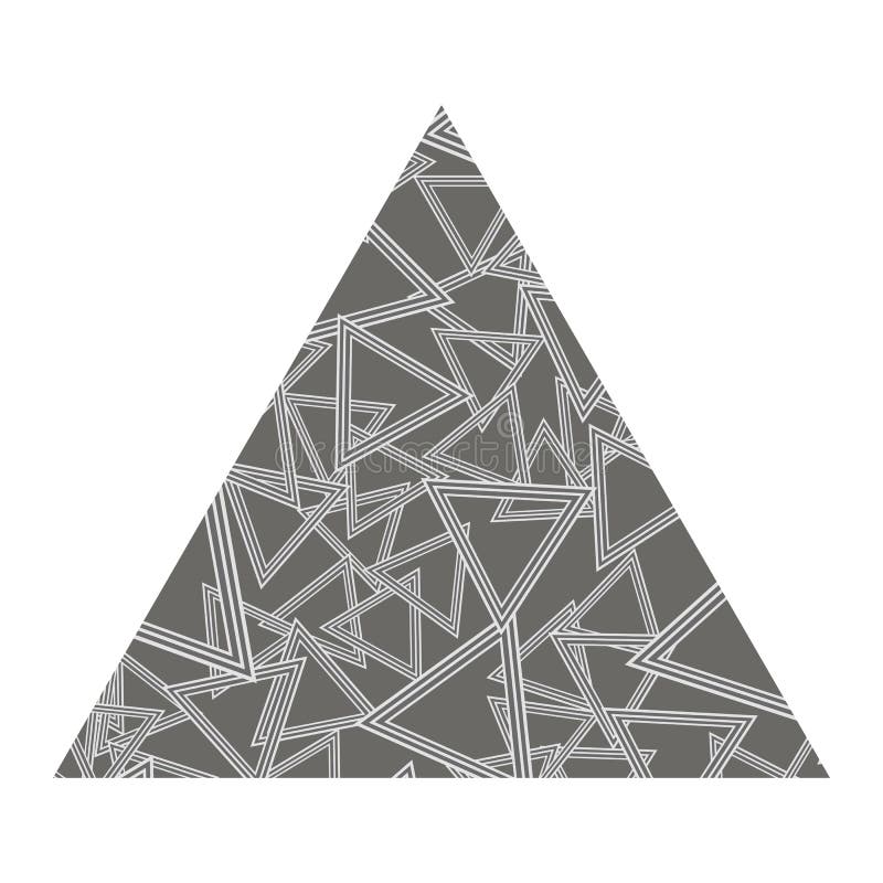 Grey Textured Triangle stock vector. Illustration of repeat - 115819248