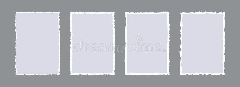 Grey Torn Paper Frame Backgrounds. Gray Blank Sheet Wallpapers with ...