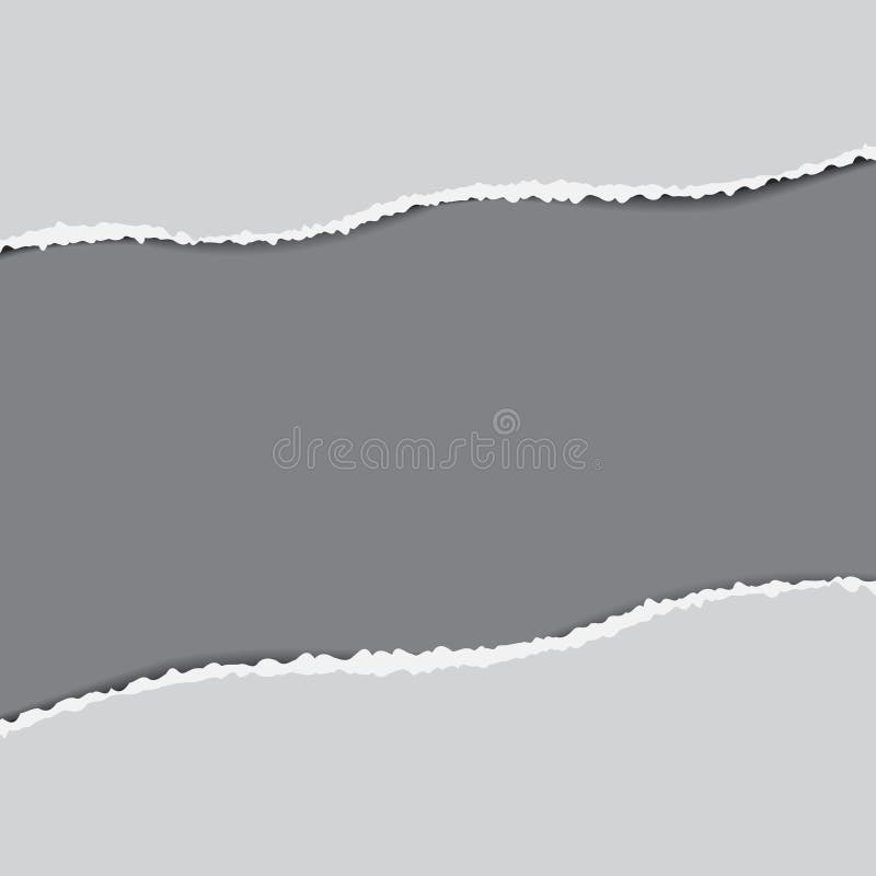 Grey torn paper stock vector. Illustration of torn, grey - 54891025