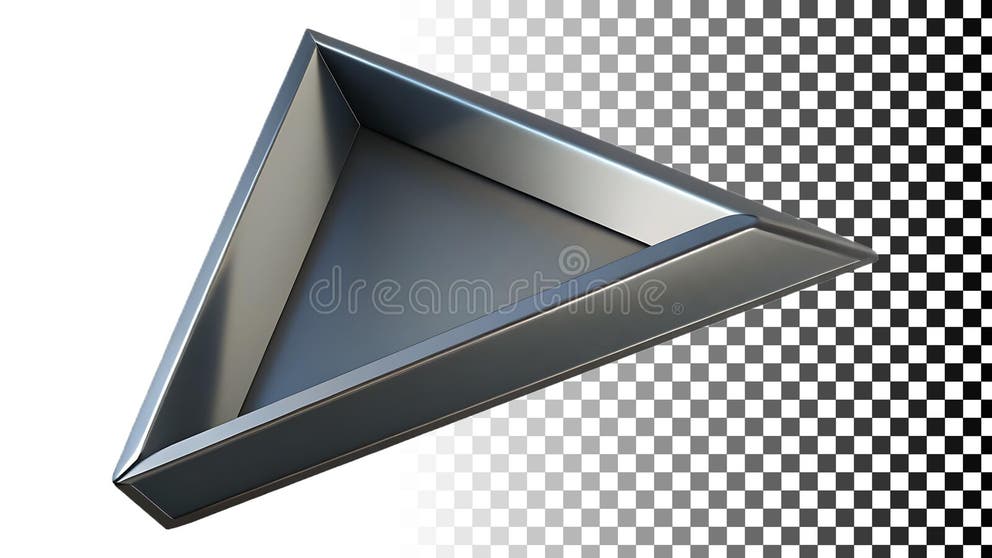 Grey Triangle Shape, Geometric Form and Modern Design Png Transparent ...