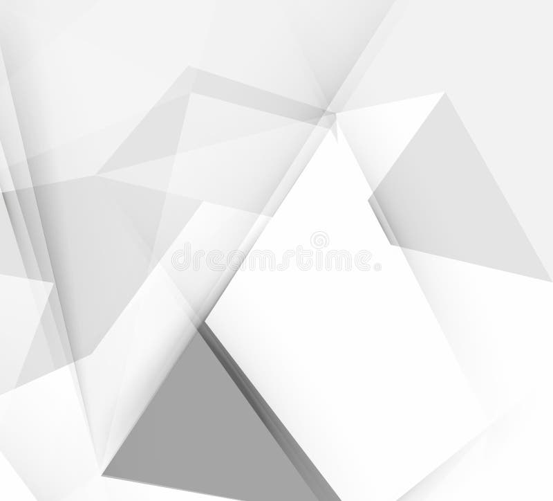 Grey Triangular Vector Abstract Background Stock Vector - Illustration ...
