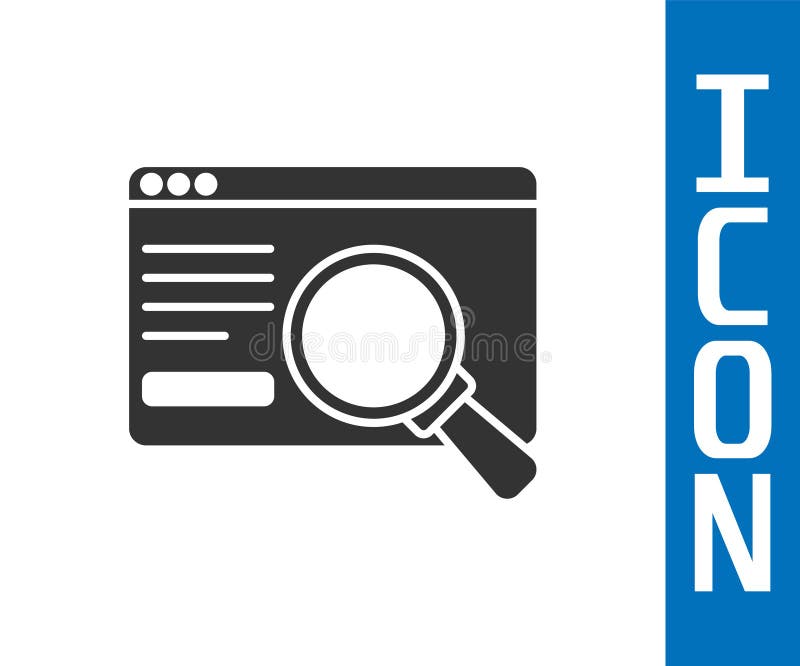 Grey UI or UX Design Icon Isolated on White Background. Vector Stock ...