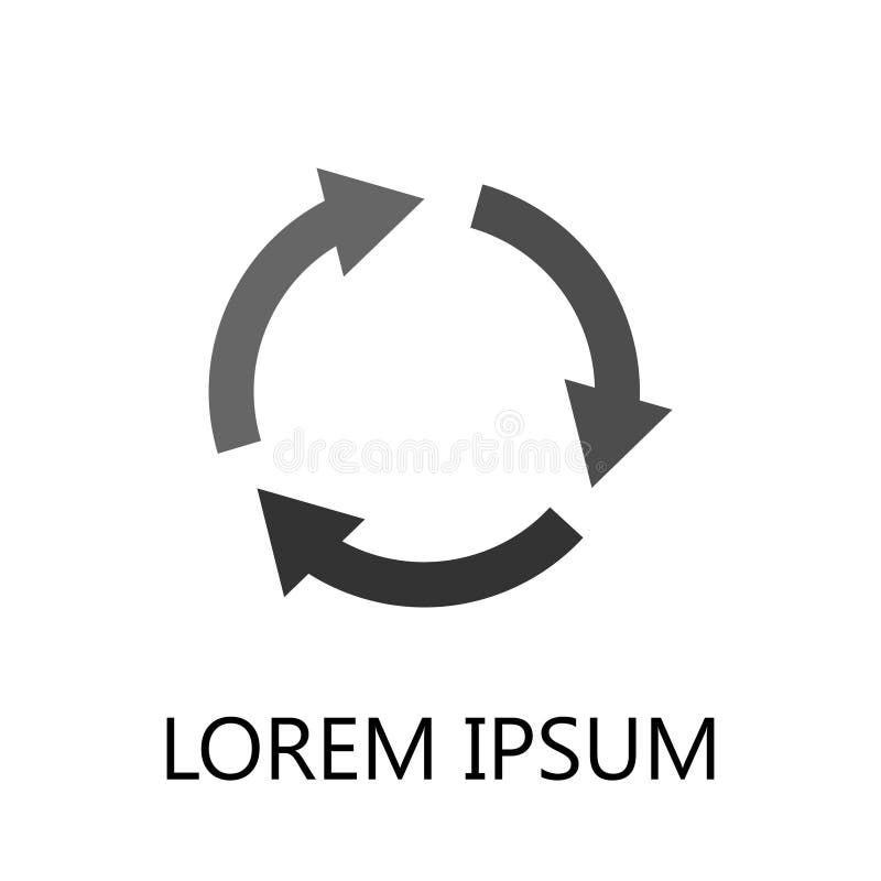 Grey Vector Arrows in Modern Style. Stock Vector - Illustration of ...