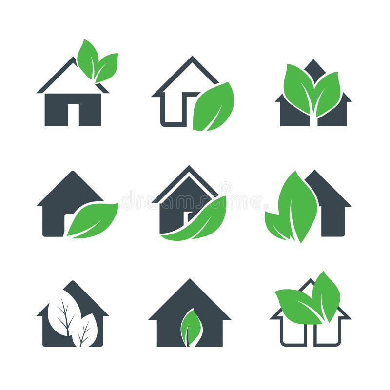 Grey Vector Houses. Vector Icons Stock Illustration - Illustration of ...