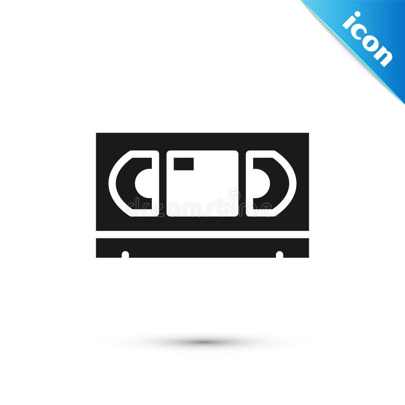 Set VHS Video Cassette Tape, 80s Retro and Photo Icon. Vector Stock ...