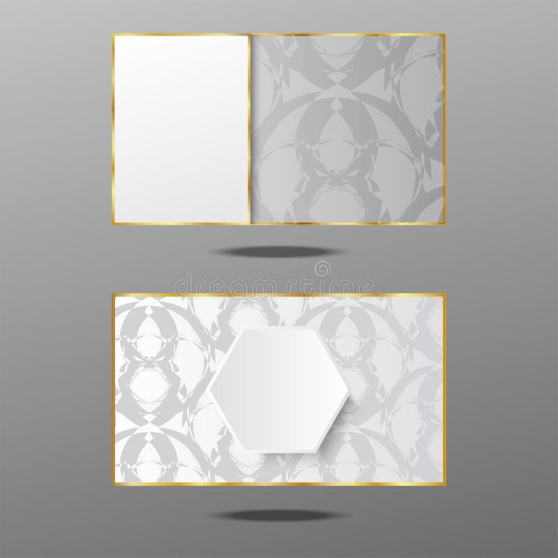 Grey Vintage Cards,Retro Backgrounds.blank for Message. Stock Vector ...