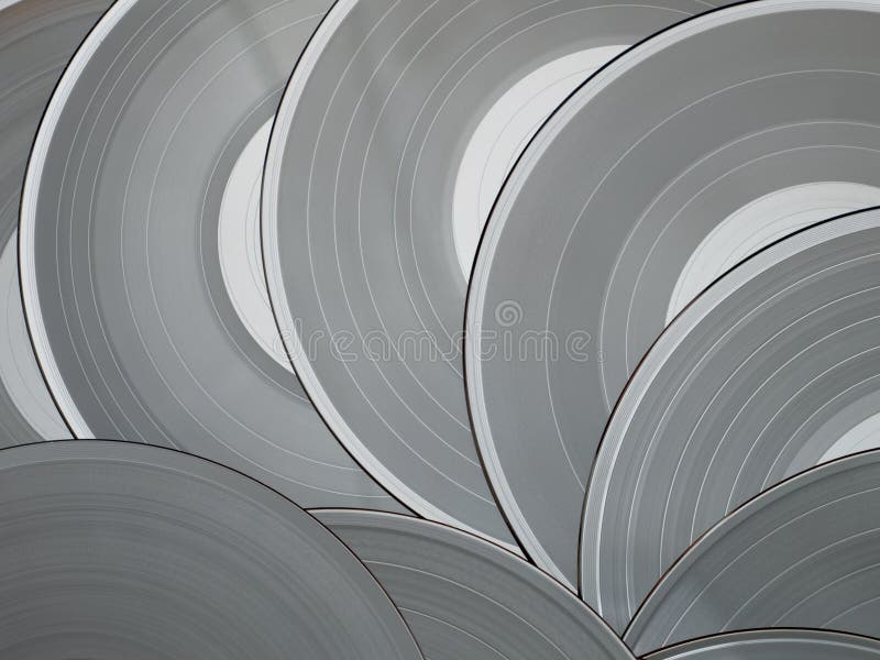 Grey Vinyl Discs stock photo. Image of roll, album, blues - 9033538