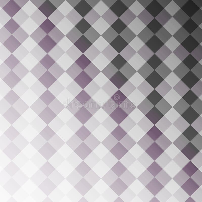 Grey Violet Checkered Square Background Stock Vector - Illustration of ...
