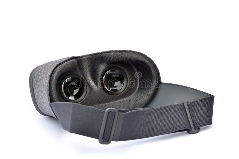 Grey Virtual Reality Headset Stock Image - Image of digital, view ...