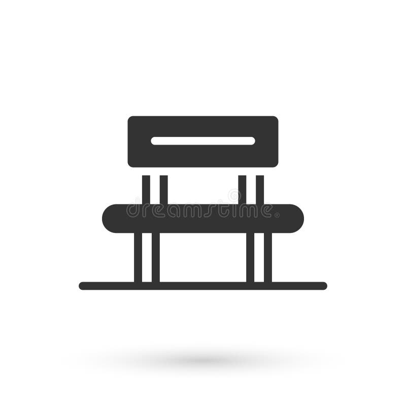 Grey Waiting Hall Icon Isolated on White Background. Vector Stock ...