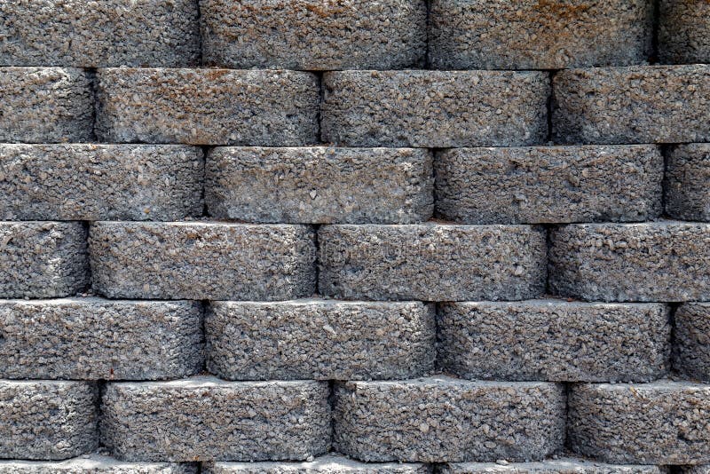Grey wall from dark bricks stock photo. Image of square - 94622204