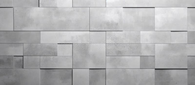 Grey Rectangle Tile Flooring with Symmetrical Pattern of Squares Stock ...