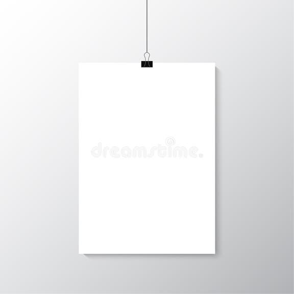 Vertical Blank Paper Sheet Hanging Stock Illustrations – 1,145 Vertical ...
