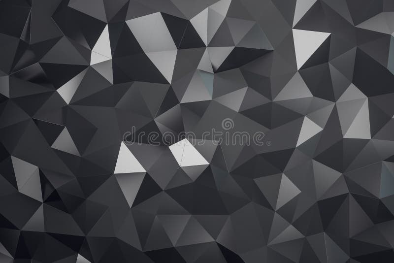 Grey Wall with Triangle Pattern, Interior Design, Wallpaper, Monochrome ...