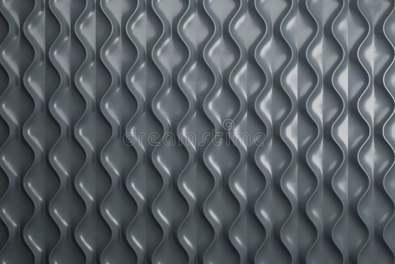Grey Wall with Wavy Pattern, Interior Design, Wallpaper, Texture ...