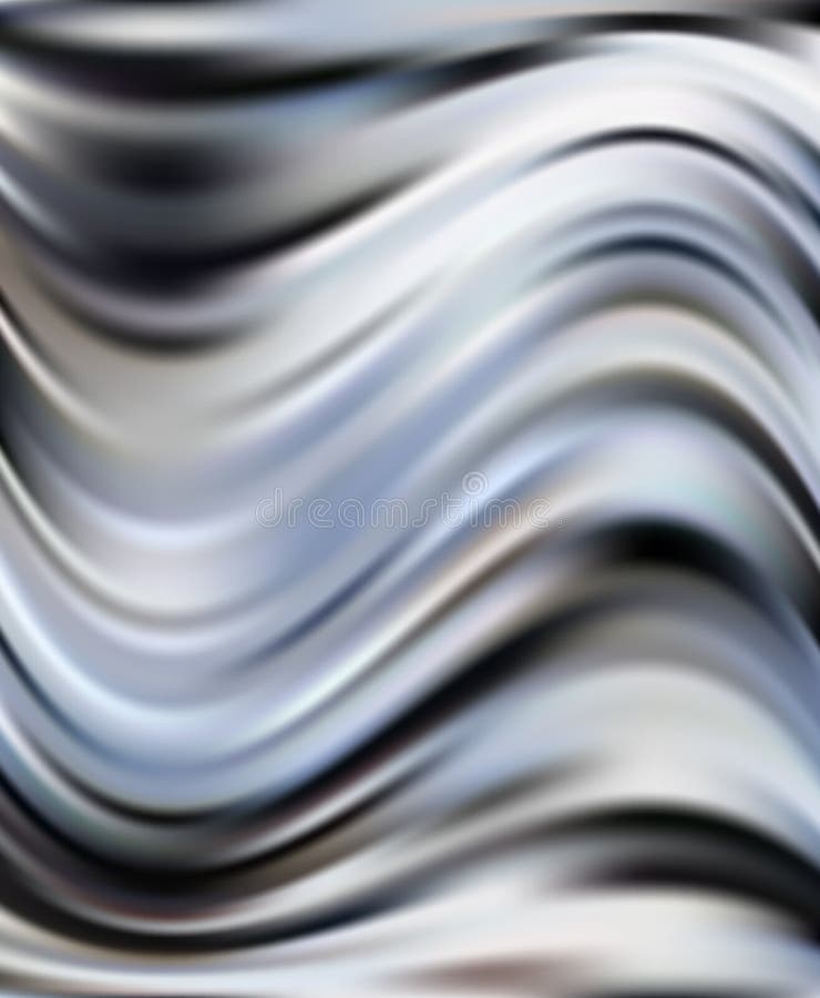 Grey Waves of Liquid, Fluid Background. Abstract Design of a Poster ...