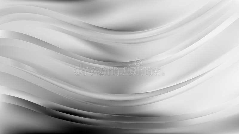 Grey Wavy Background Graphic Stock Illustration - Illustration of flow ...