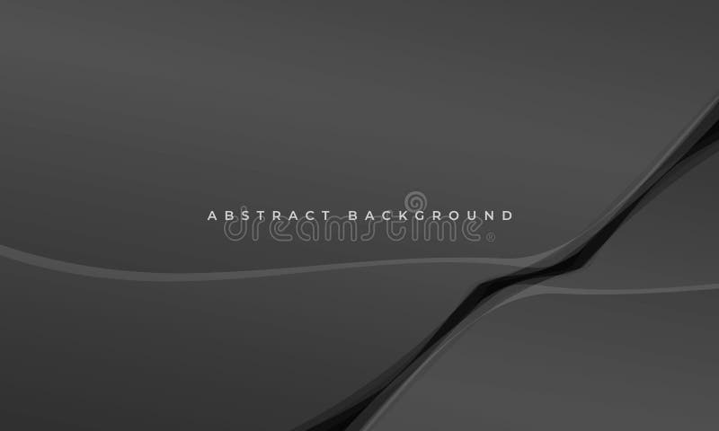 Grey Wavy 3d Abstract Background Stock Vector - Illustration of ...
