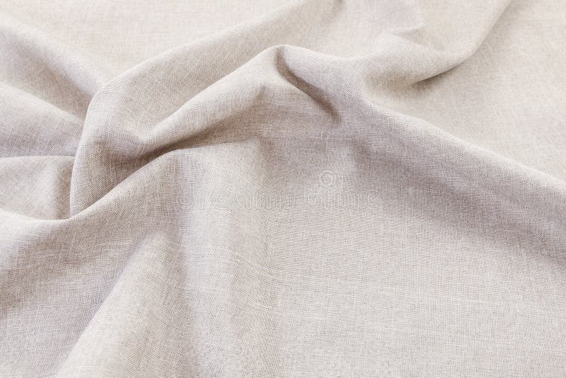 Grey wavy fabric, top view stock photo. Image of linen - 249607562