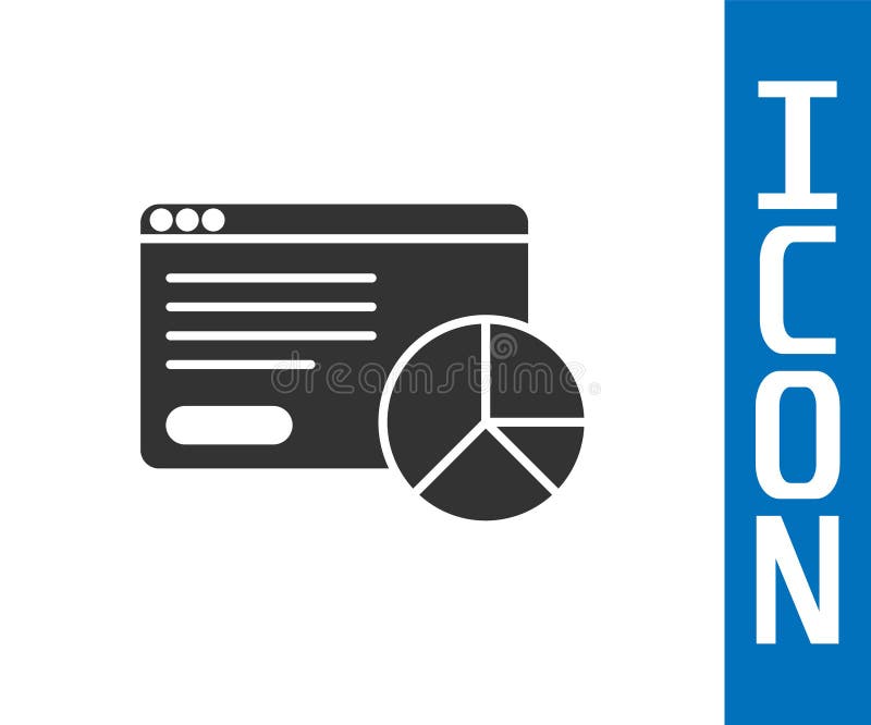 Analytics Grey Sketch Vector Icon. Pictogram Isolated Stock Vector ...