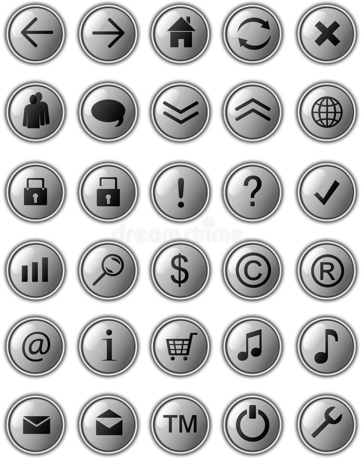 Grey web icons, buttons stock illustration. Illustration of file - 8239534 Grey web icons, buttons stock illustration. Illustration of file - 8239534