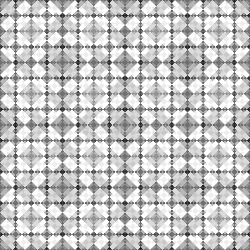 Grey and White Cubes Pattern Stock Illustration - Illustration of ...