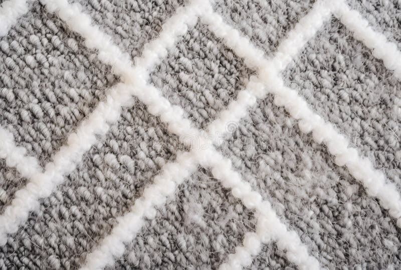 Grey and White Diamond Pattern Wool Rug Texture Stock Illustration ...