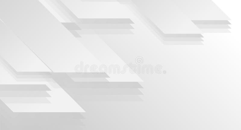 Grey White Geometric Tech Abstract Minimal Background Stock Vector ...