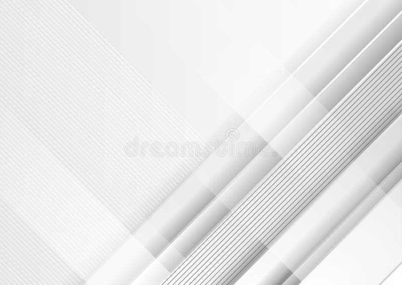 Grey White Geometric Tech Abstract Minimal Background Stock Vector ...