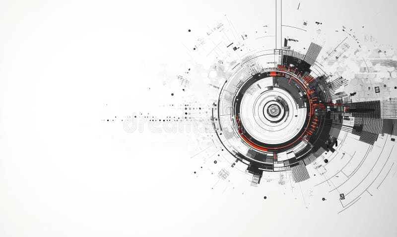 Grey and White Modern Technology Electric Abstract Background. Design ...