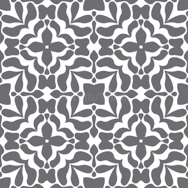 Grey and White Seamless Style Pattern Stock Vector - Illustration of ...