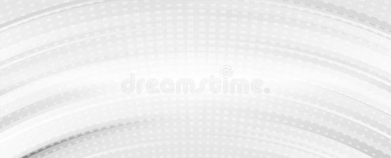 Grey White Tech Geometric Abstract Background Stock Vector ...