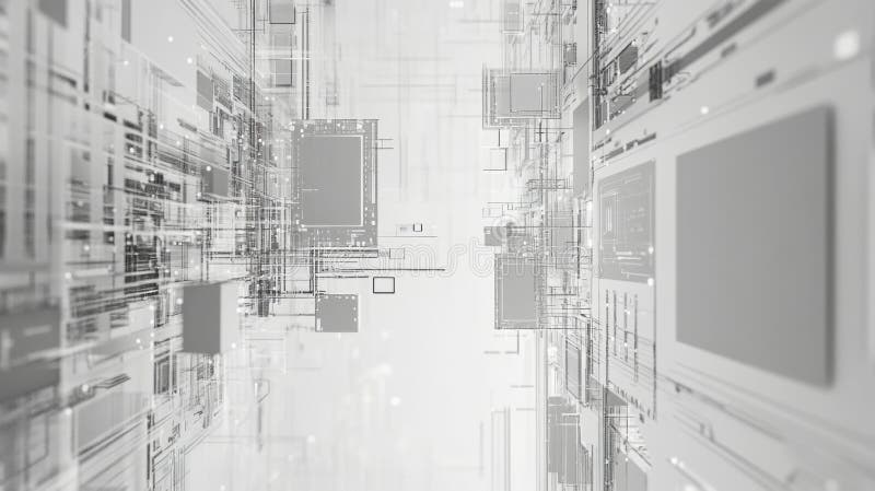 Grey and White Technology Background Emphasizing Digital Communication ...
