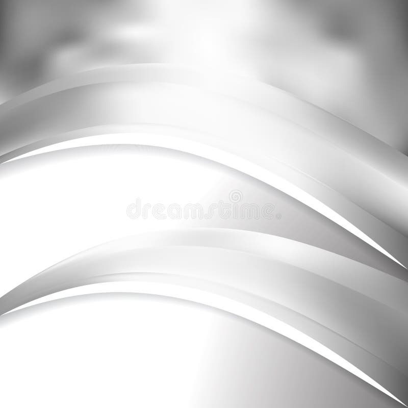 Grey and White Wave Business Background Vector Illustration Stock ...