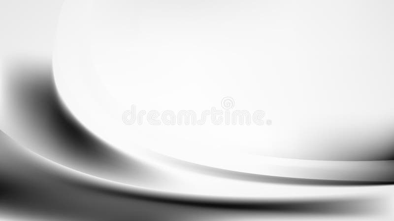 Grey and White Wavy Background Stock Vector - Illustration of curve ...
