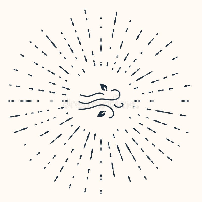 Grey Wind Icon Isolated Seamless Pattern on White Background. Windy ...