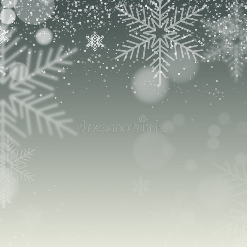 Grey Winter Background with Snowflakes for Your Own Creations Stock ...