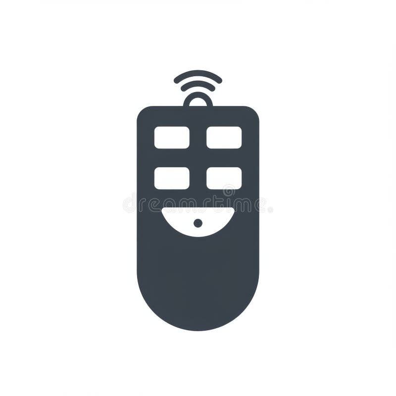 Grey Wireless Remote Control Icon Stock Illustration - Illustration of ...