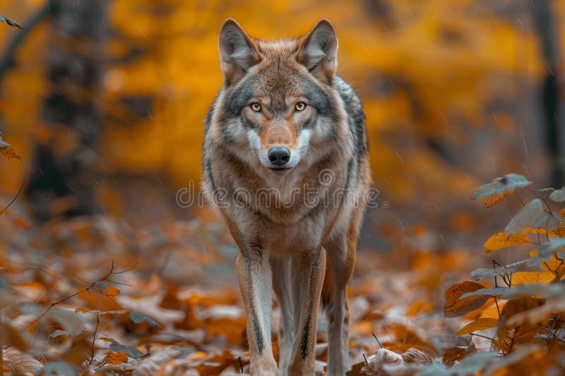 Grey Wolf in the Forest Taking a Walk, High Quality, High Resolution ...