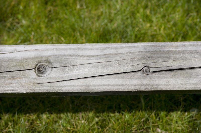 Grey Wooden Plank on Green Grass. Stock Image - Image of abstract ...