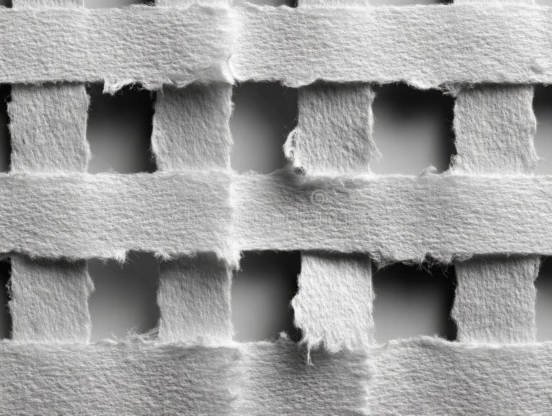 Grey Woven Fabric Texture with Grid Pattern Stock Illustration ...