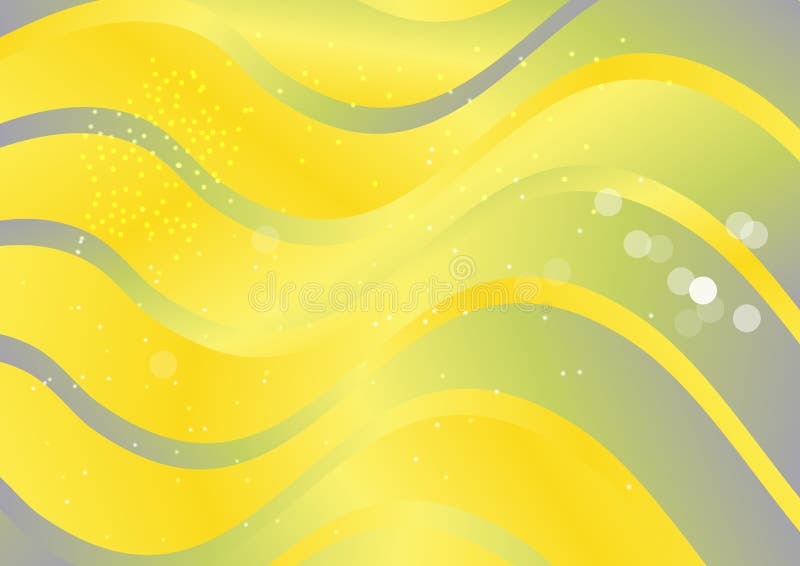 Grey and Yellow Gradient Wave Background Illustrator Stock Vector ...