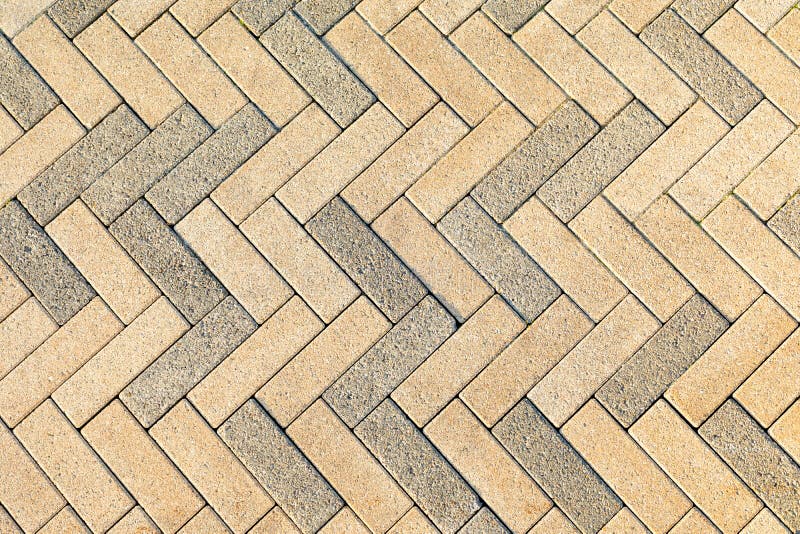 Grey and Yellow Modern Pavement Background Texture. Footpath of Thin ...