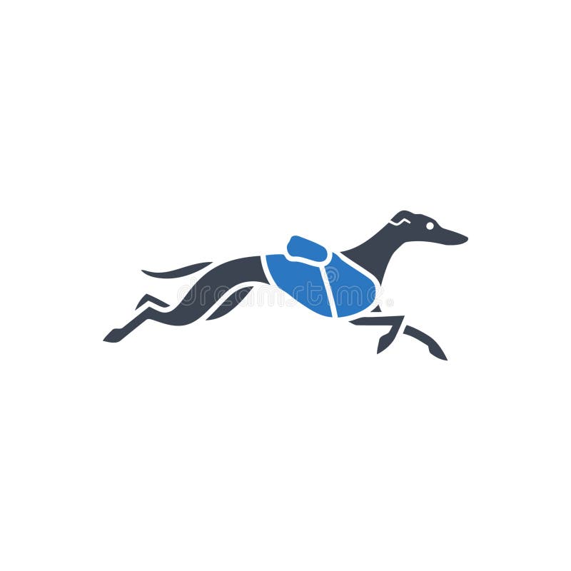 Greyhound Racing Sport Icon Stock Vector - Illustration of symbol ...